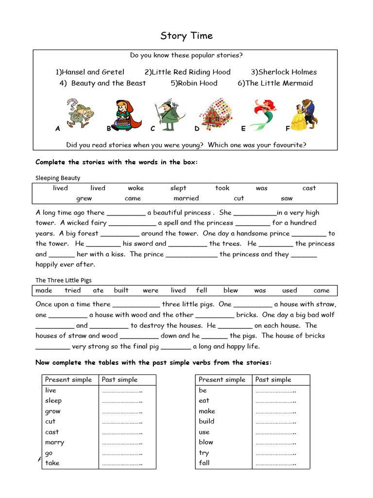 Story Time: Classic Tales Activity | PDF