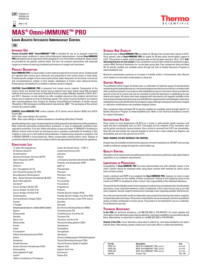 Inserto Thermofisher | Download Free PDF | Allergy | Clinical Medicine