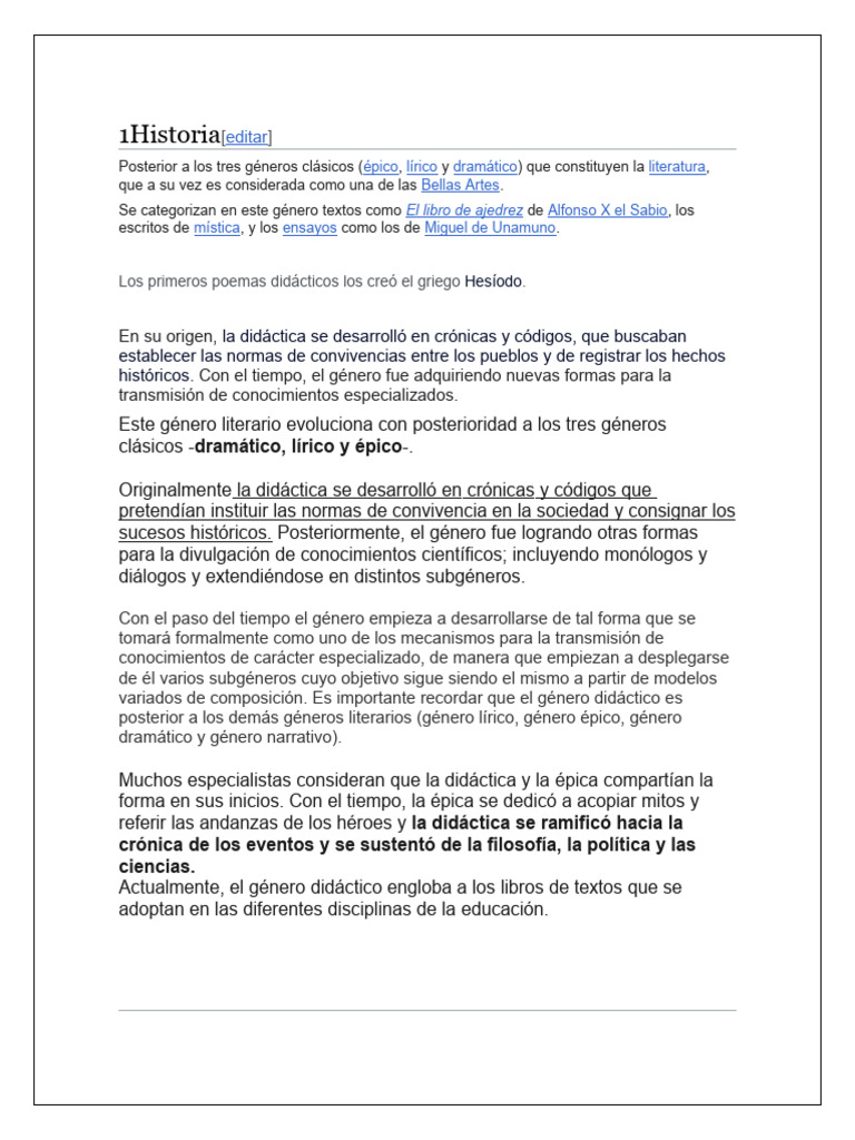 Género Didáctico | PDF | Ensayos | Autor