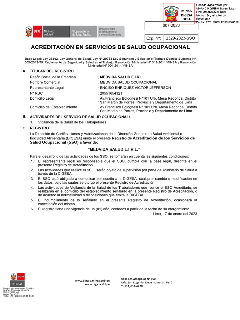 Digesa - Lima Norte | PDF | Lima | Gobierno