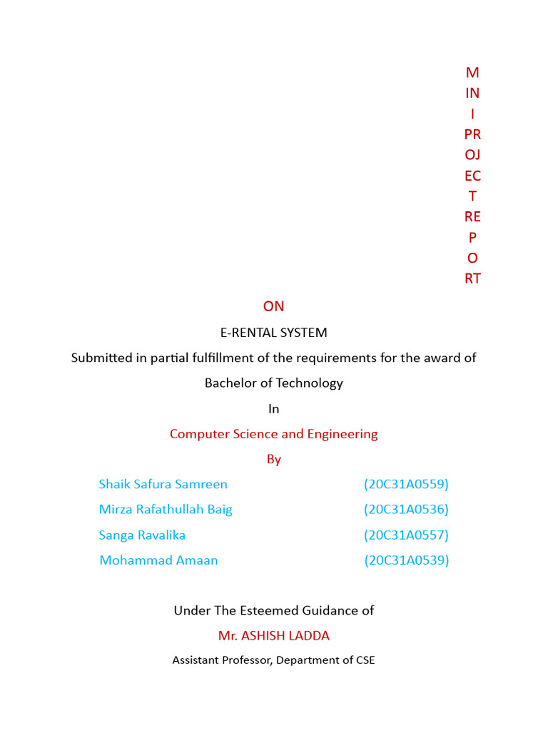 MINI PROJECT REPORT (AutoRecovered) | PDF | Php | Software Engineering