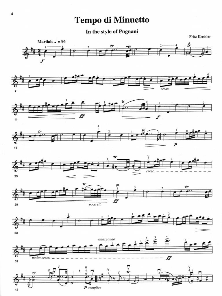 Tempo Di Minuetto | PDF
