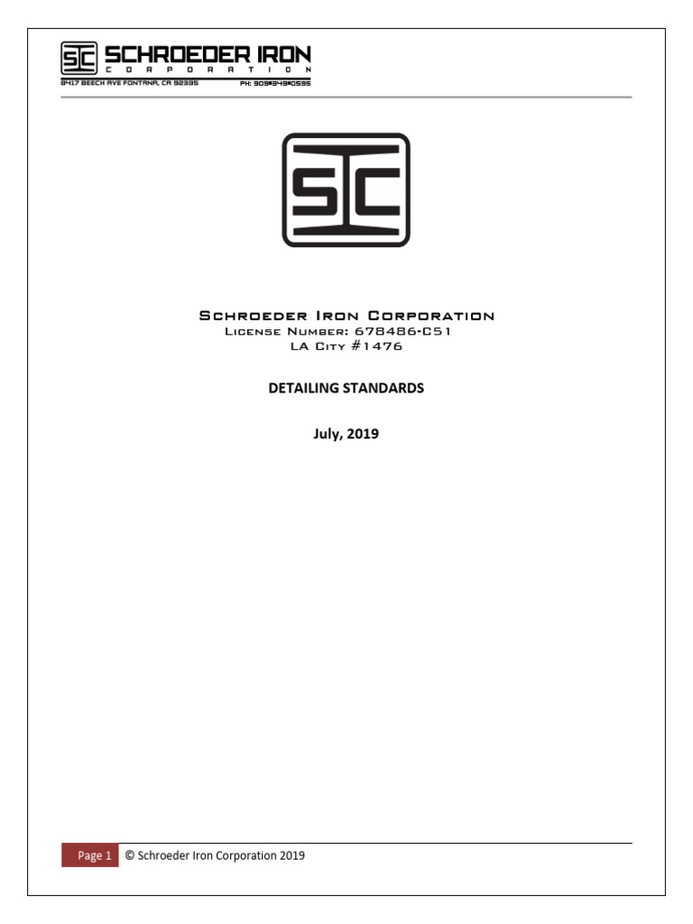 Detailing Standards | PDF | Screw | Welding