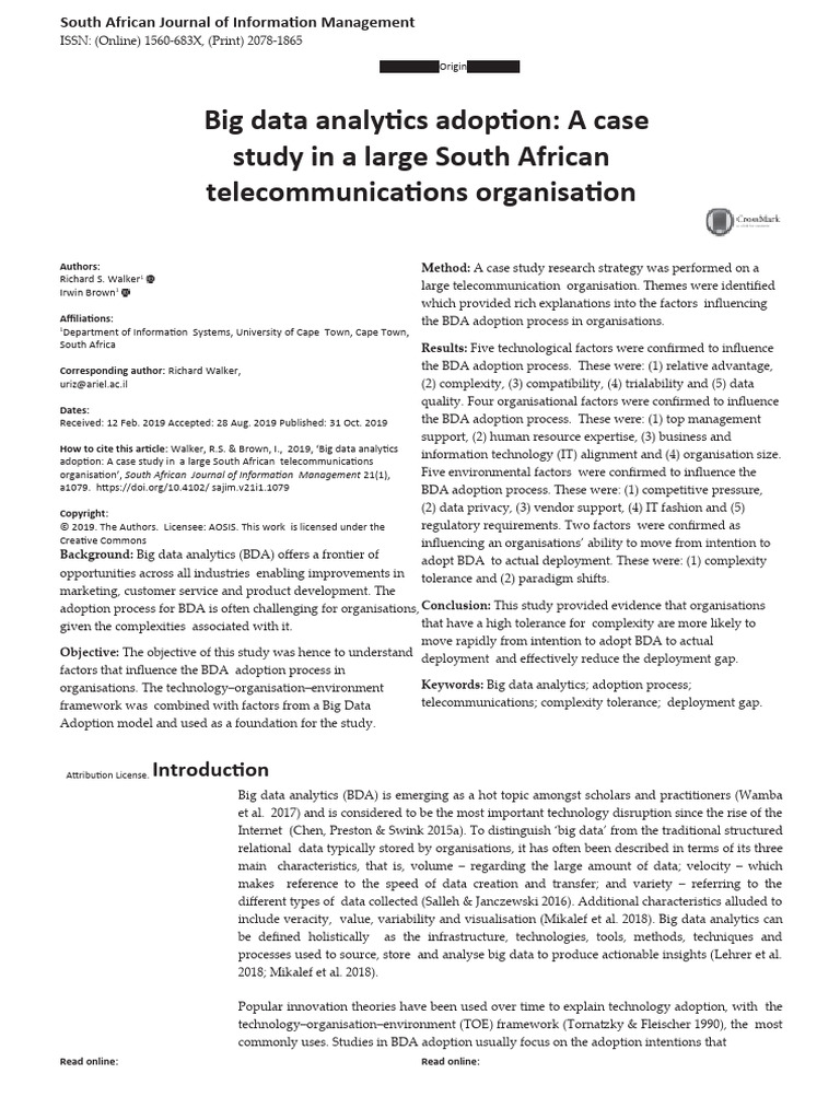 02 - Doc - Big Data Analytics Adoption A Case Study in A Large South African Telecommunications ...