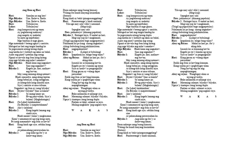 Ang Ibon NG Hari | PDF