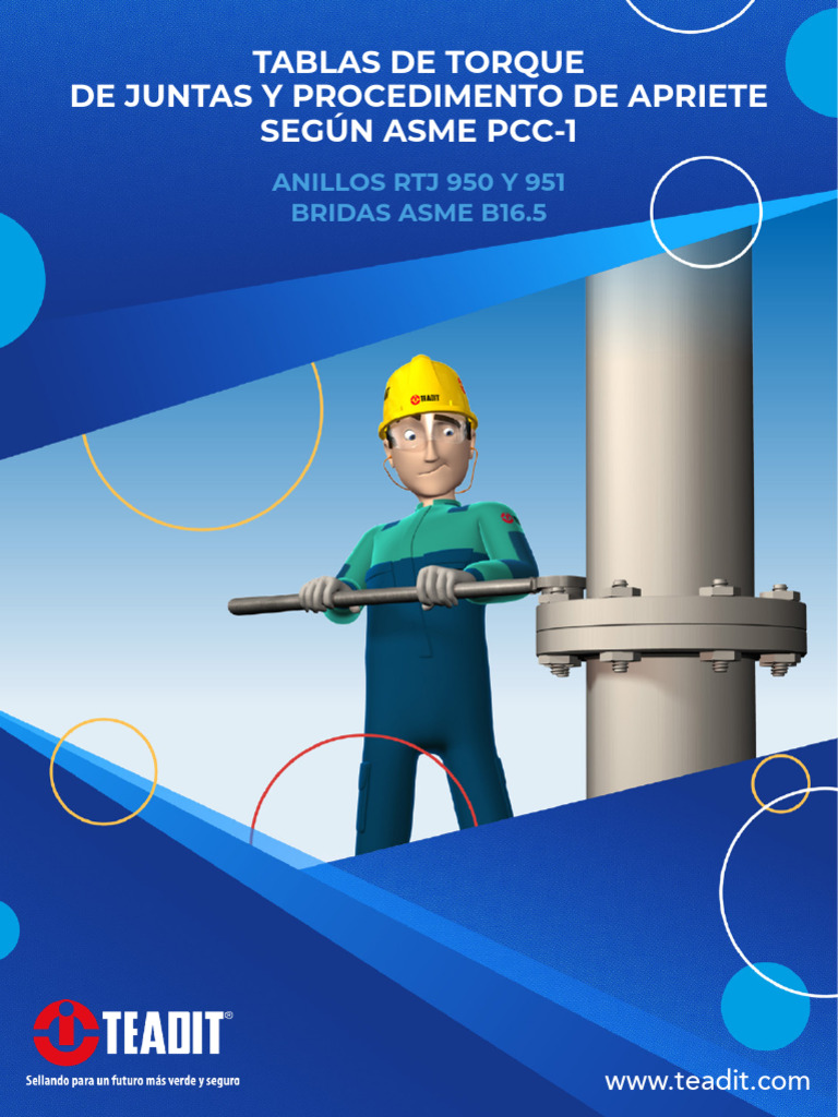 Tablas de Torque para Anillos RTJ 950/951 | PDF | Ingeniería mecánica ...