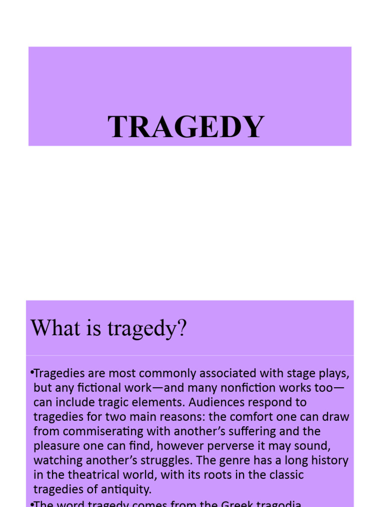Tragedy | PDF