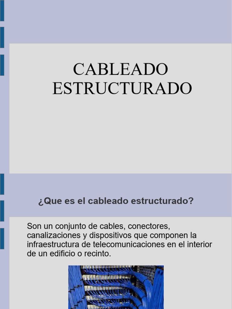 Cableado Estructurado | PDF