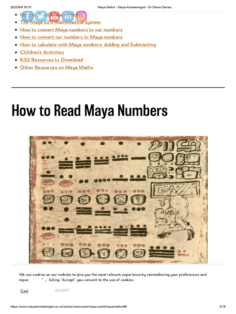 Maya Maths - Maya Archaeologist - DR Diane Davies | PDF | Numbers ...