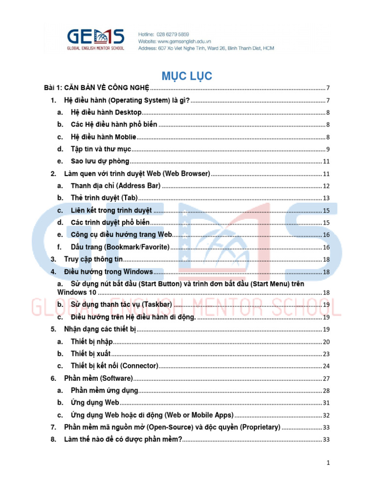 Gems Ic3 GS6 LV1 | PDF