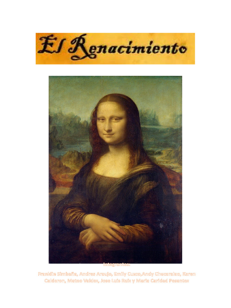 El Renacimiento | PDF | Renacimiento italiano | Arte renacentista