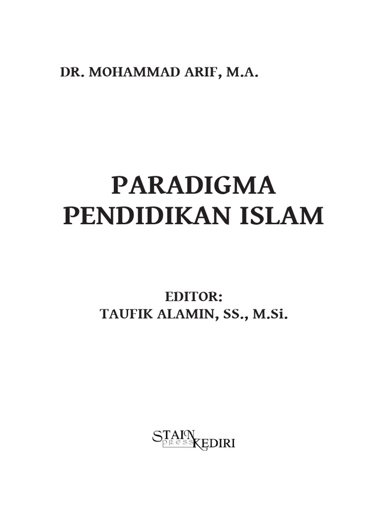 Paradigma Pendidikan Islam | PDF