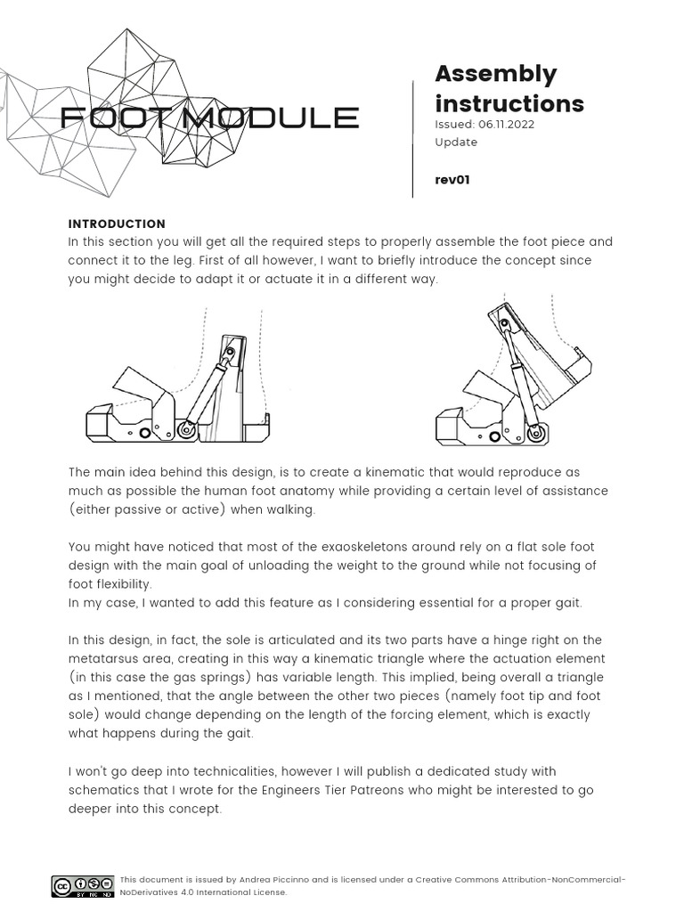 Foot Instructions 01 | PDF | Foot | Screw
