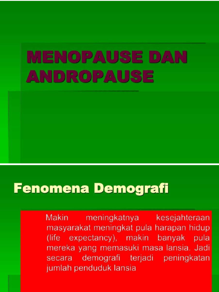 Menopause Dan Andropause | PDF