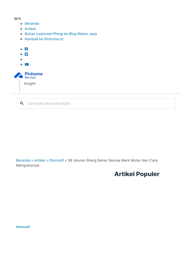 38 Ukuran Stang Seher Semua Merk Motor Dan Cara Mengukurnya | PDF