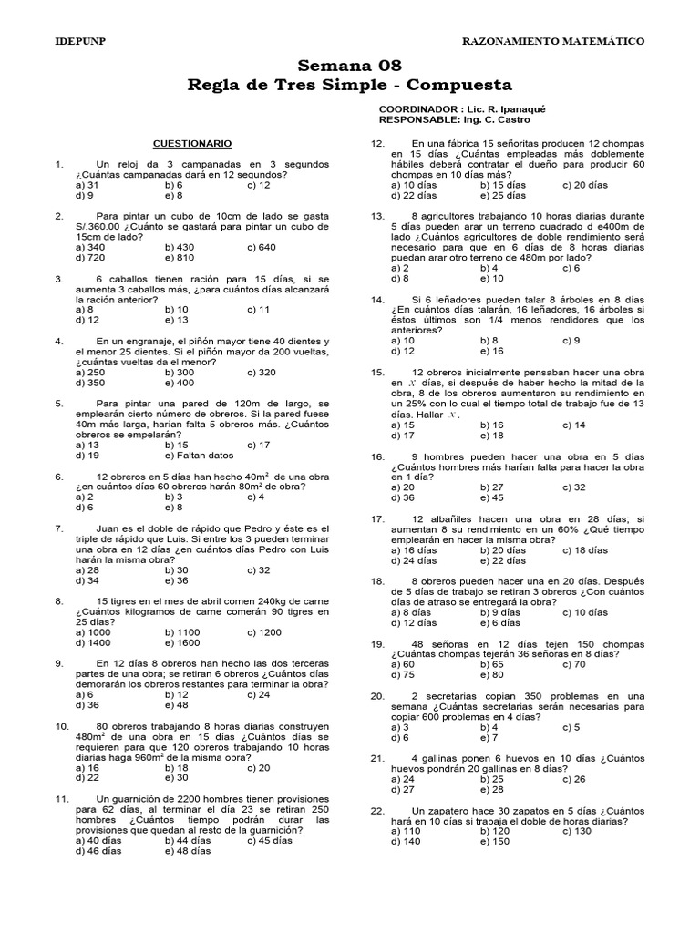 RAZ MAT - Semana 8 | PDF