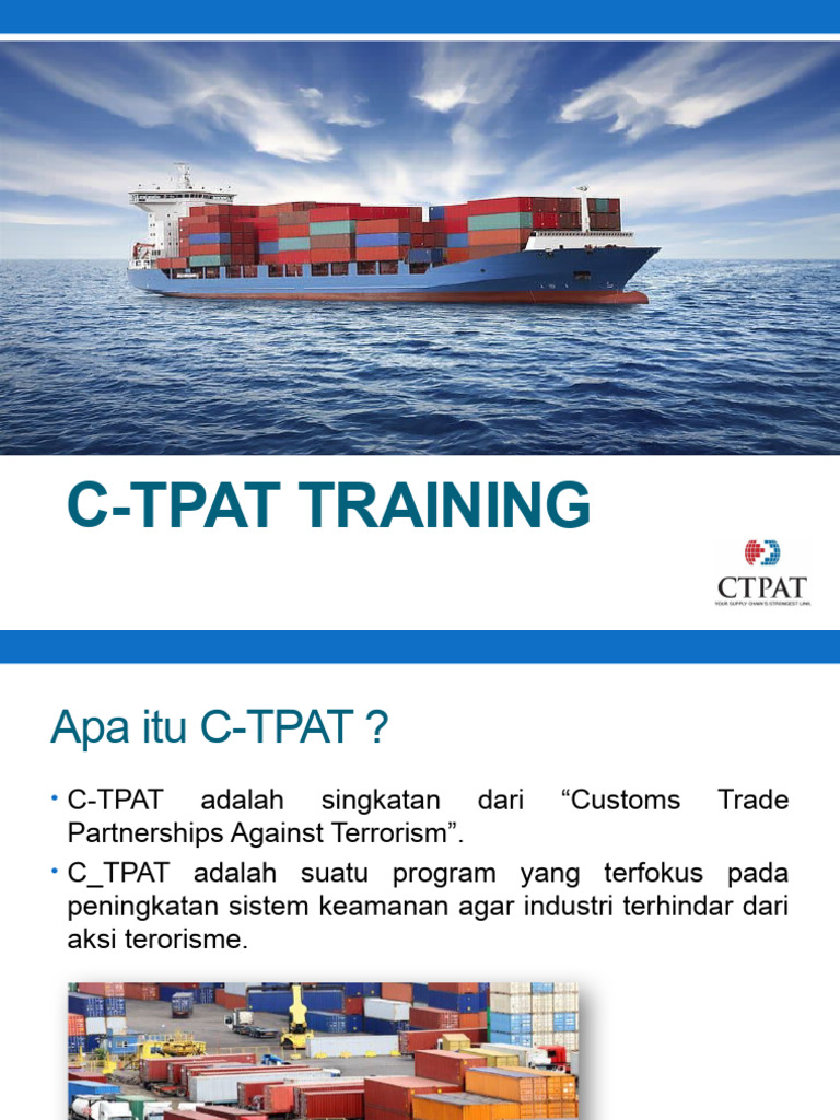 C-TPAT Training | PDF | Bisnis