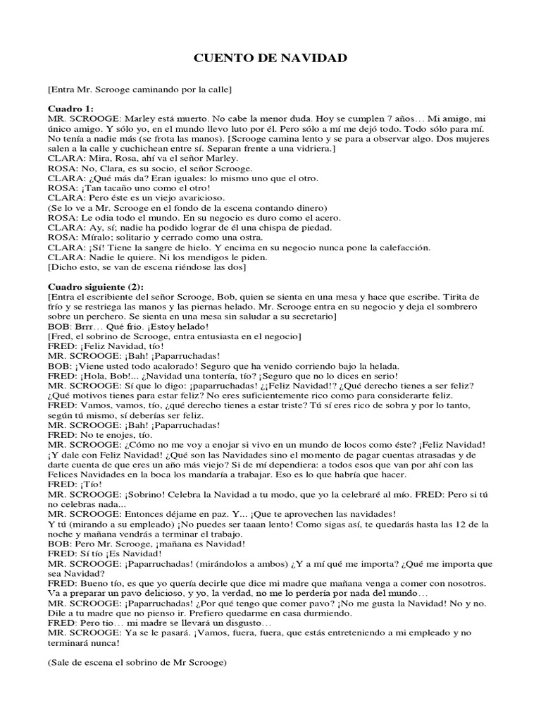 Cuento de Navidad | PDF | Un villancico | Observancias de diciembre