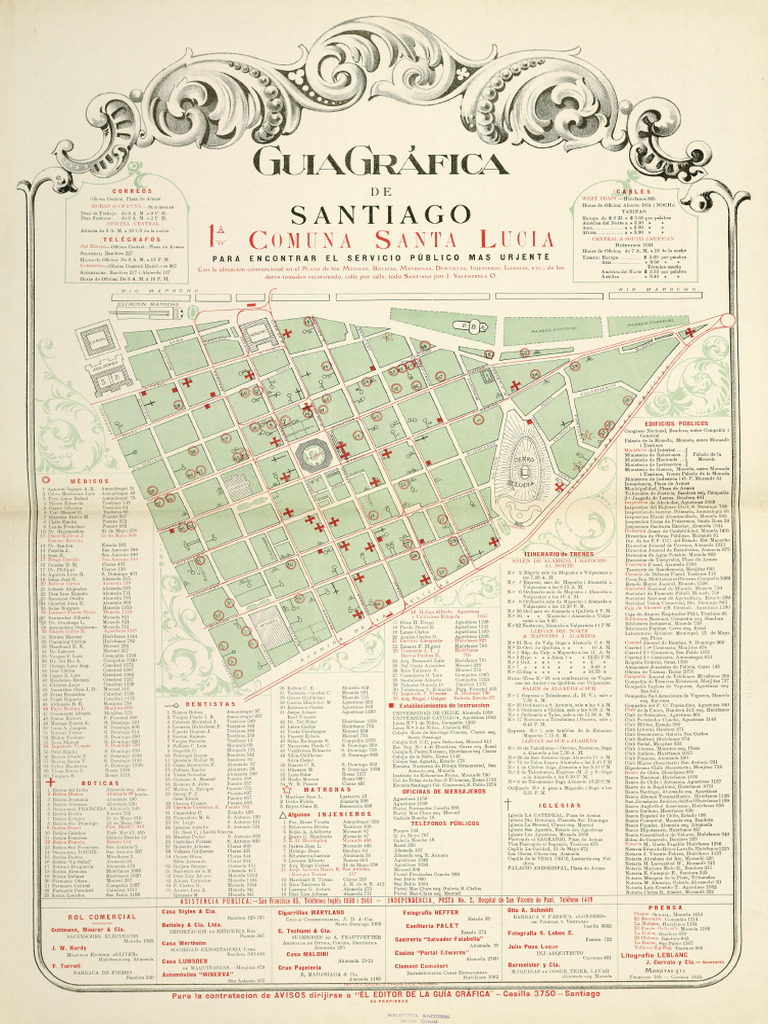 Mapa Completisimo de Santiago Centro | PDF