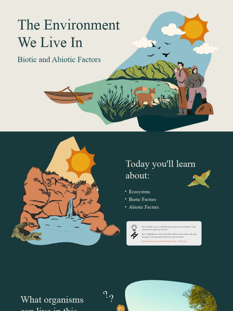 Biotic and Abiotic Components | PDF