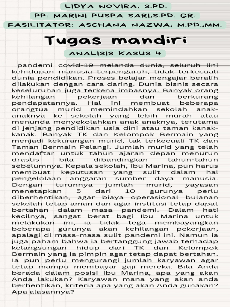 Tugas Mandiri-Kasus 4 | PDF
