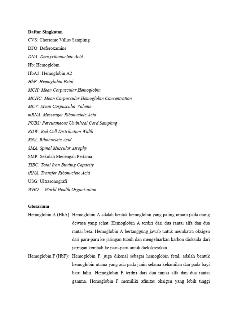 Daftar Singkatan | PDF