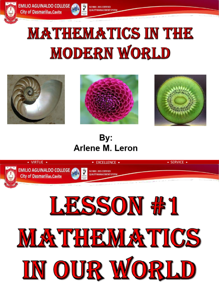 1 Mathematics in Our World | PDF | Mathematics | Accuracy And Precision