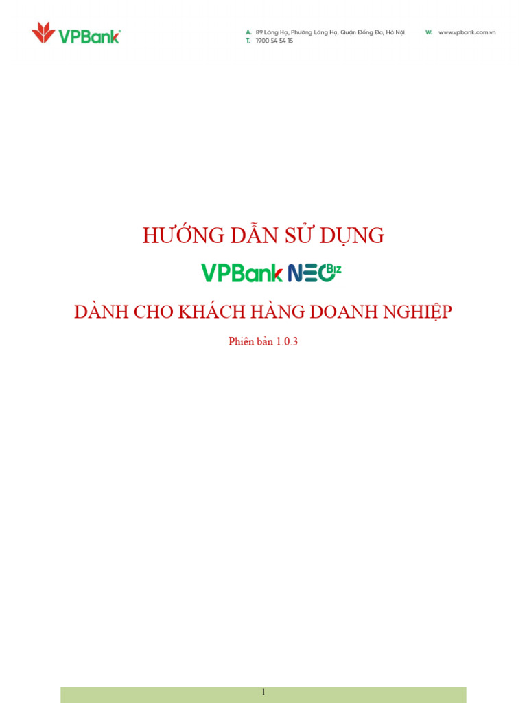 HDSD NeoBiz 103 27012022 | PDF