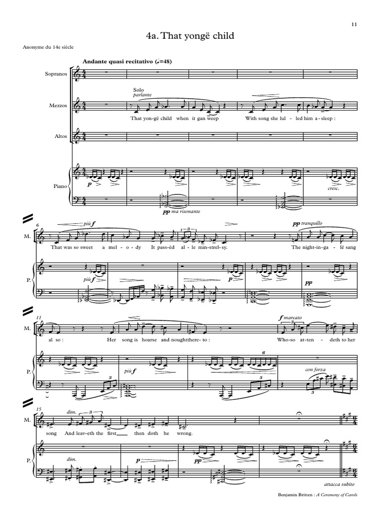 Britten Young Child | PDF
