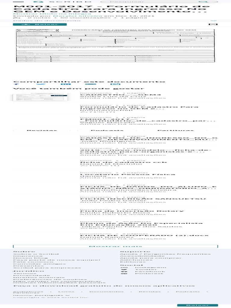 M001-2017 - Formulário de Cadastro para Ingresso No GEM e ...