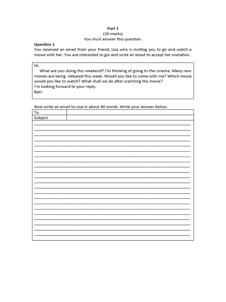 Latihan Emel 4E | PDF