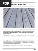 AISI 1040 Carbon Steel (UNS G10400) | PDF | Annealing (Metallurgy) | Steel