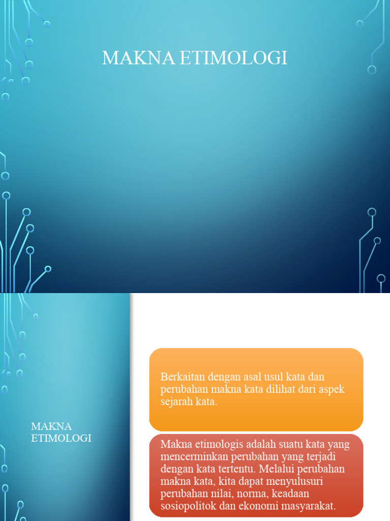 5 - Makna Etimologi & Kolokasi | PDF