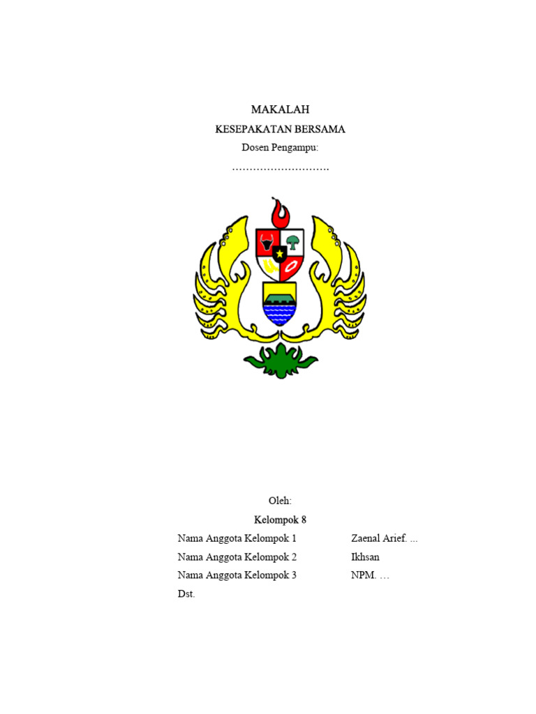 Template Penulisan Makalah | PDF