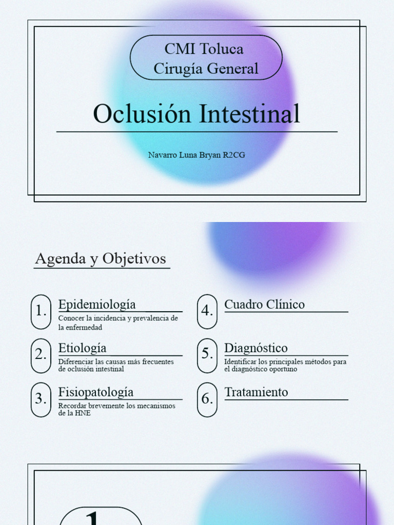 Oclusión Intestinal | PDF | Medicina CLINICA | Especialidades Medicas