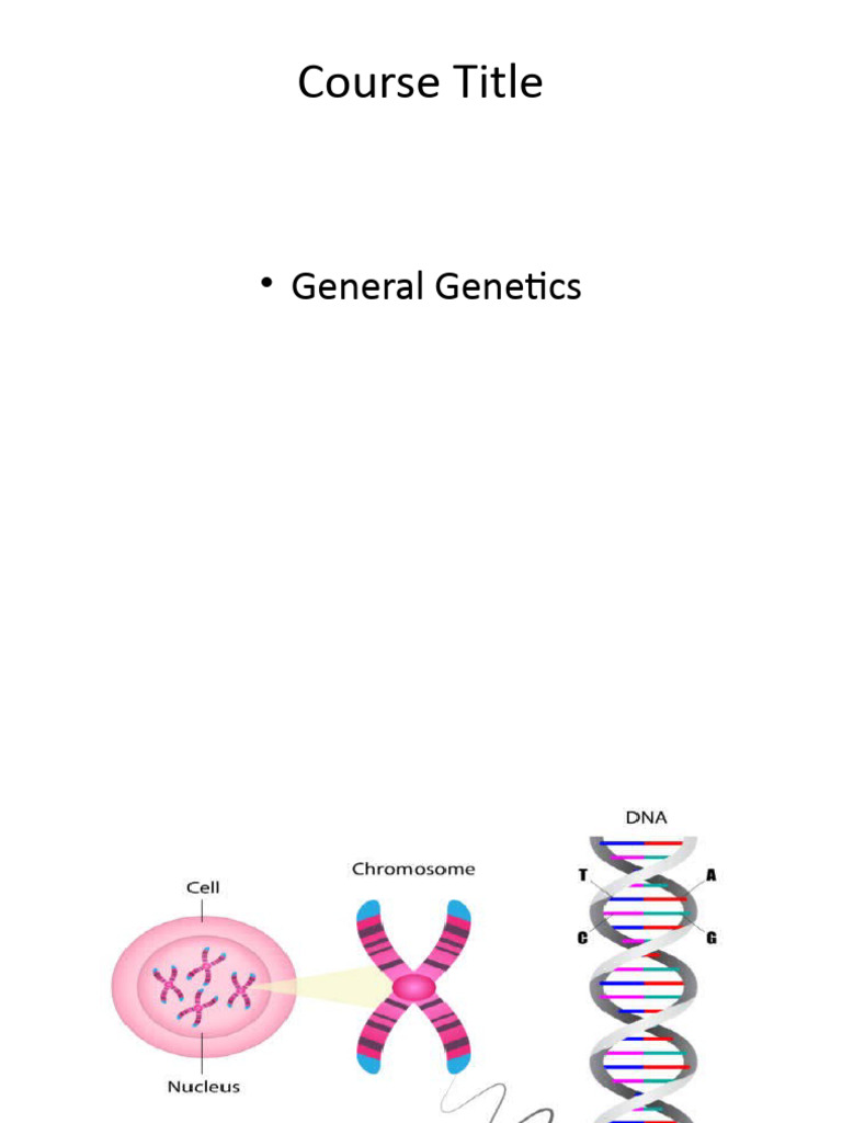 General Genetics | PDF | Genetics | Heredity