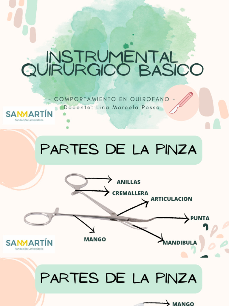 Instrumental Quirurgico Basico | Descargar gratis PDF | Cirugía | Abdomen