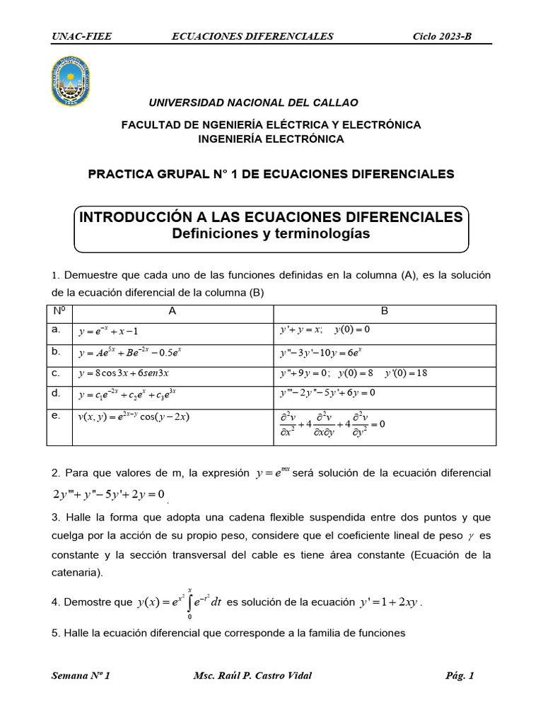 Introducción A Las Ecuaciones Diferenciales Definiciones y Terminologías | PDF | Tangente | sal