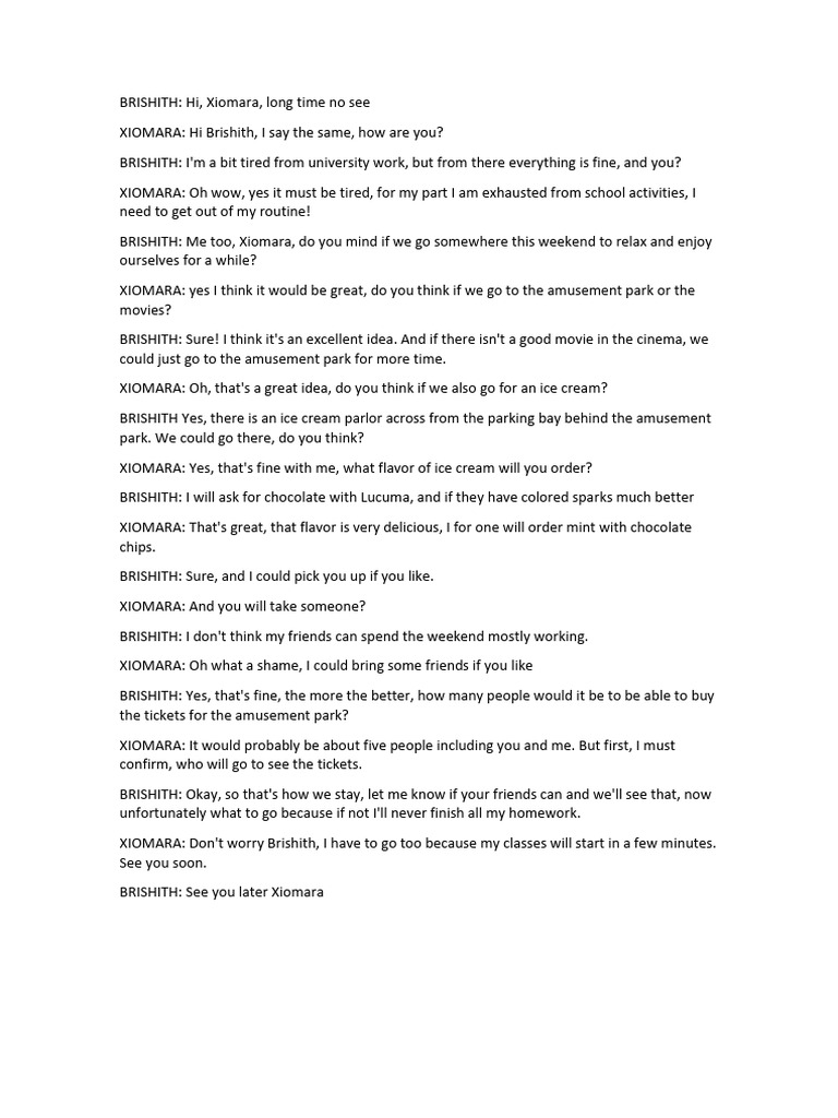 Speaking 1 Intermedio 3 | PDF