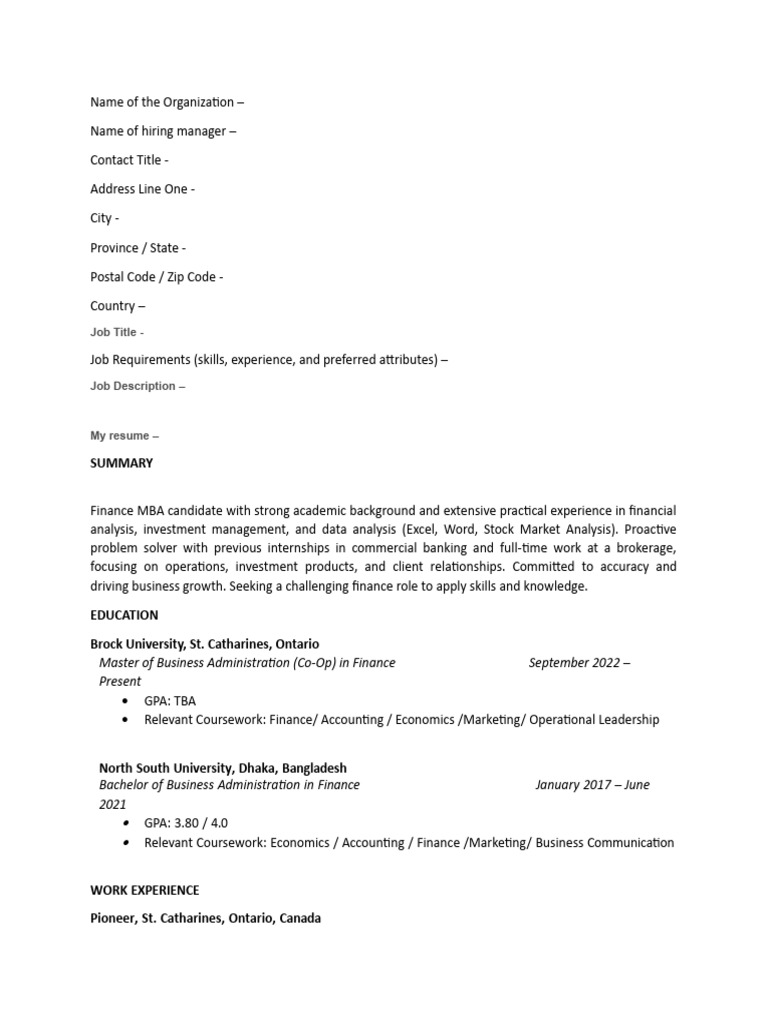 Format Chat | PDF | Experience | Business