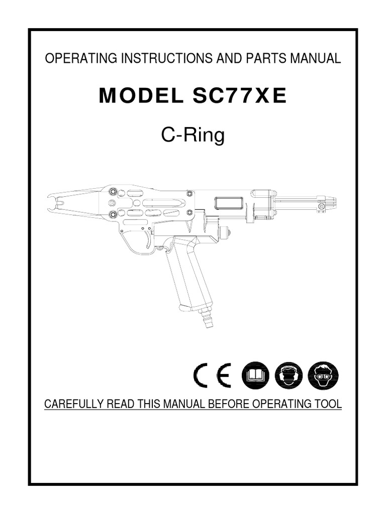 Tuf Pneumatic Long Nose Hog Ring Gun Sc77xe | PDF | Valve | Piston