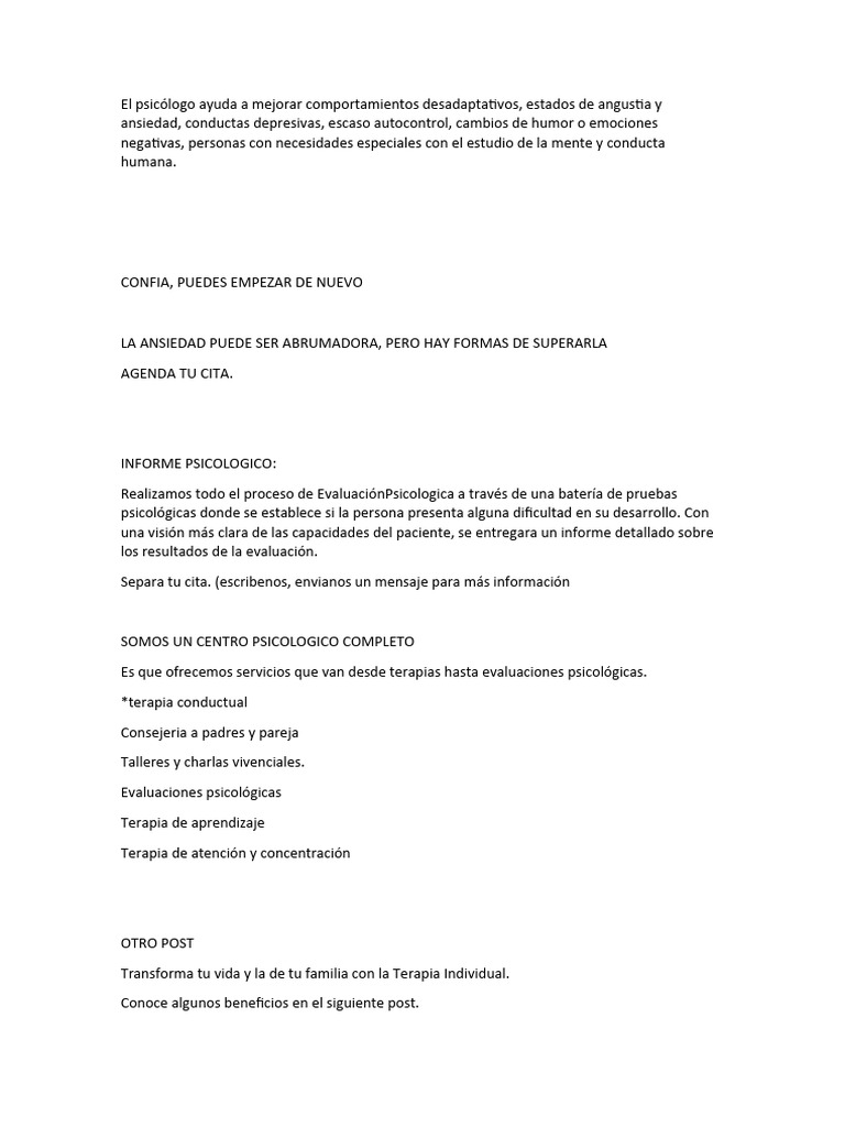 GFDGFD | PDF | Psicoterapia | Mente