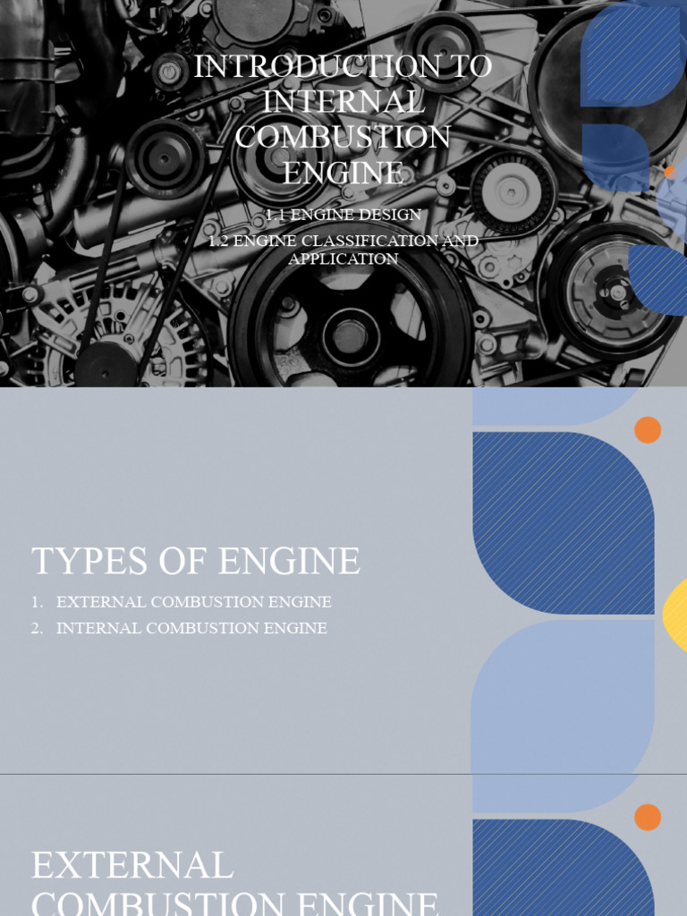 1.0 Introduction To Internal Combustion Engine | PDF