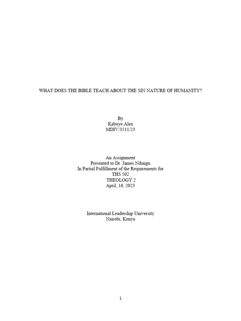 Human Sin | PDF | Sin | Adam And Eve