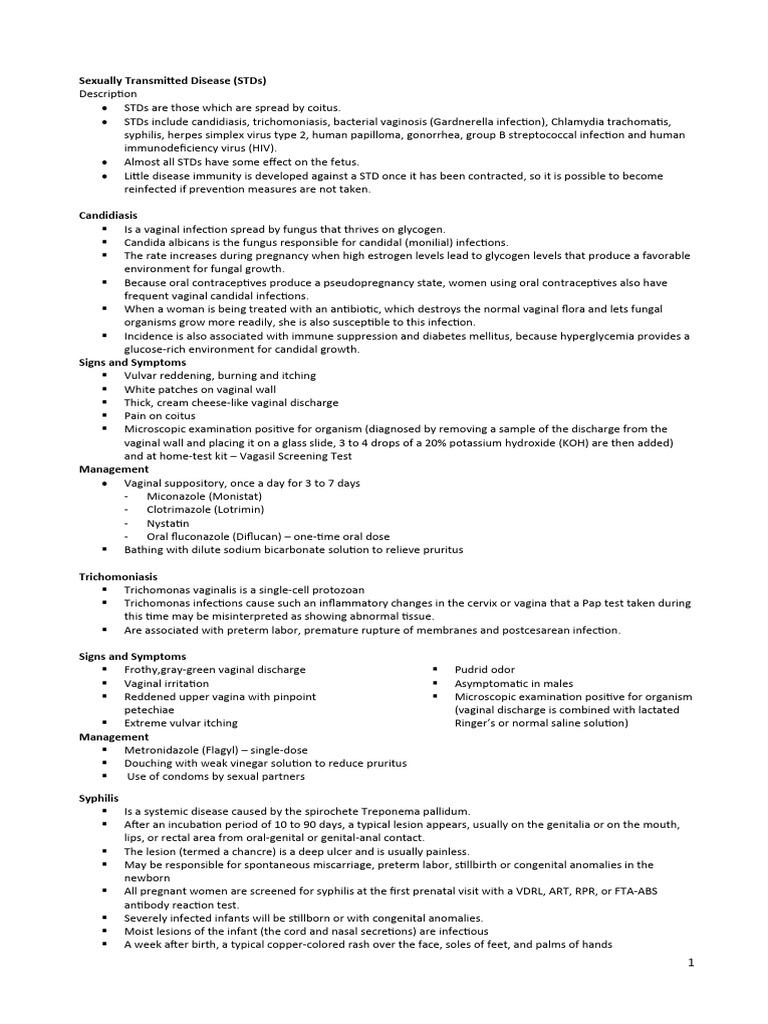 Sexually Transmitted Disease Pdf Candidiasis Sexually Transmitted Infection 