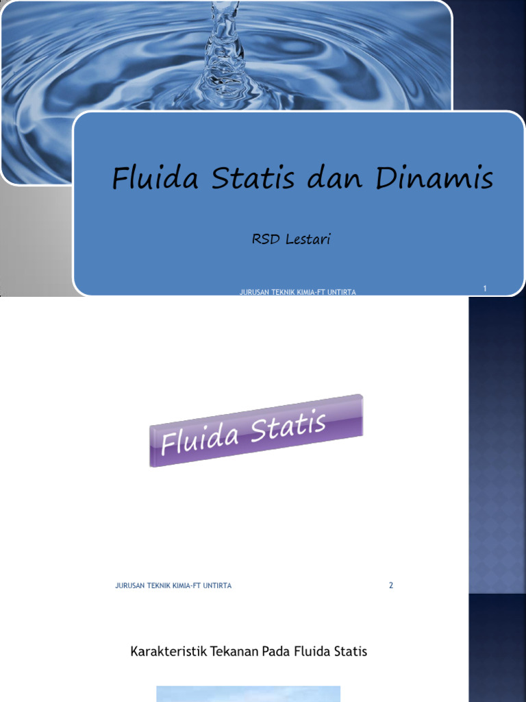 02 Fluida Statis Dan Dinamis | PDF