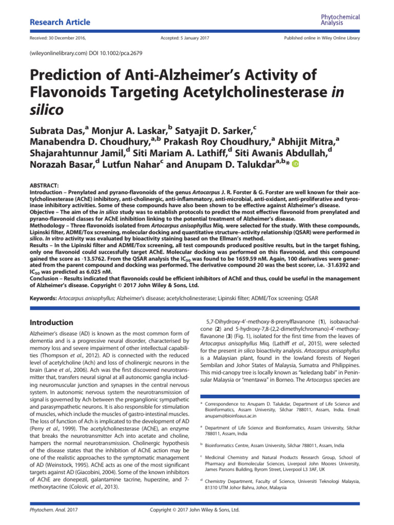 Das Et Al-2017-Phytochemical Analysis | PDF | Quantitative Structure ...