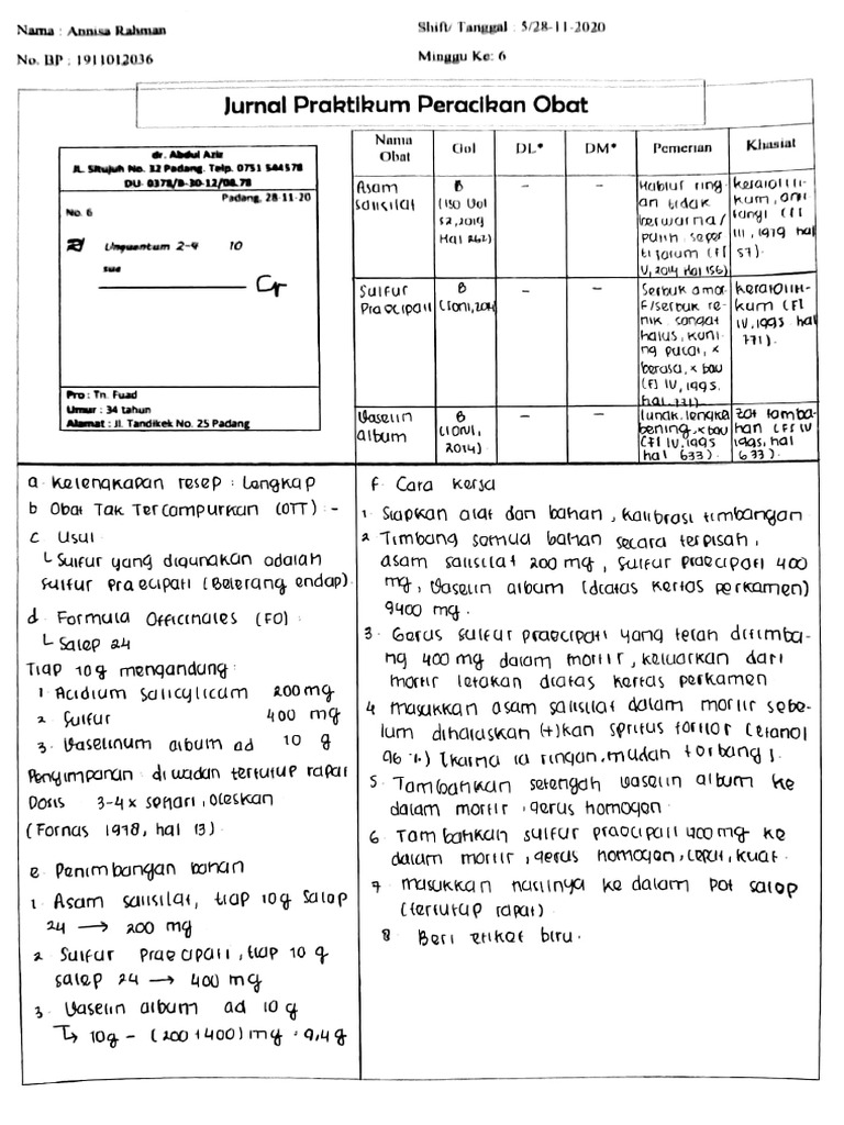 Jurnal 6 - 1911012036 - Annisa Rahman | PDF