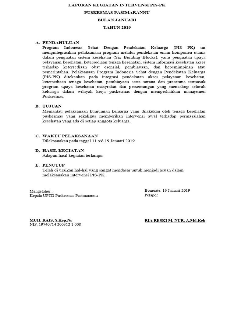 Bok Kegiatan Intervensi Pis | PDF