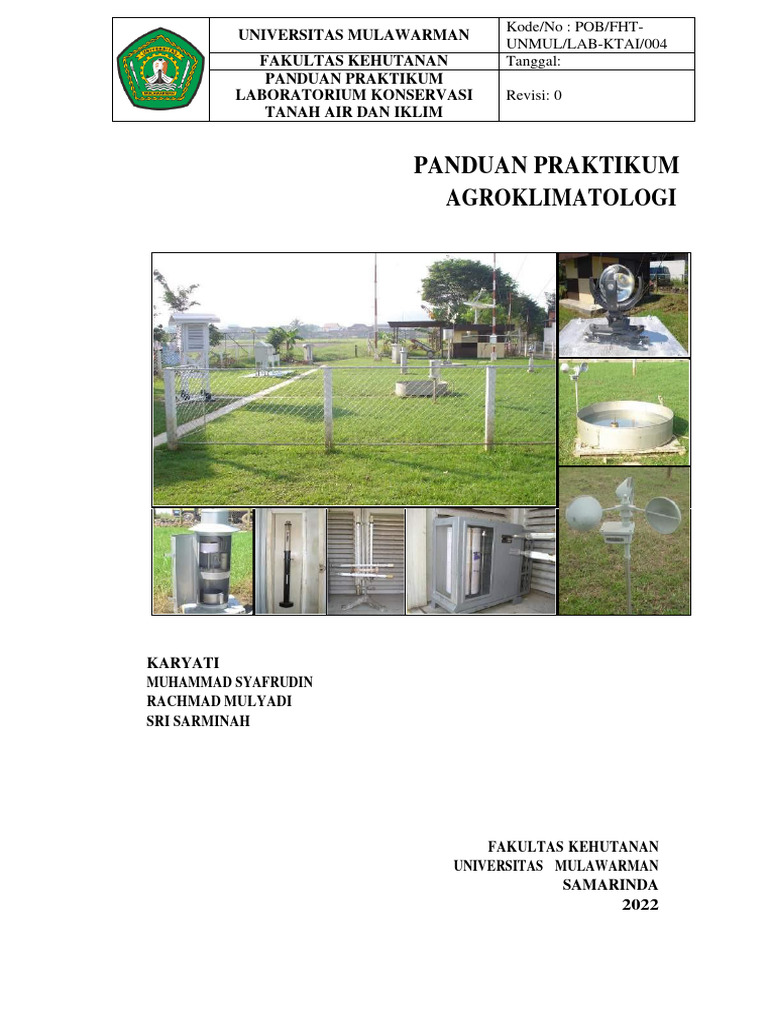 Panduan Praktikum Agroklimatologi PDF | PDF | Teknologi & Rekayasa